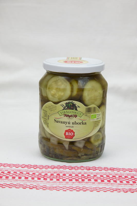 Bio savanyú uborka, szeletelt 670g